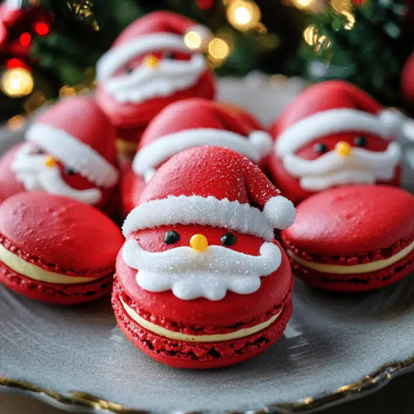 Santa Claus Macarons – Mini Meal Prep