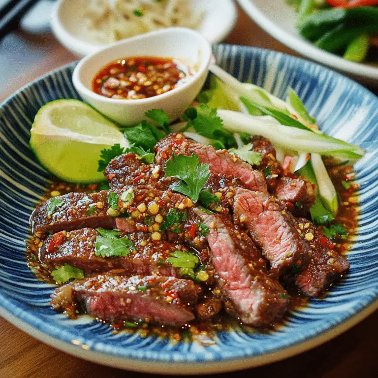 Crying Tiger Beef with Nam Jim Jaew Sauce – minimealprep.com