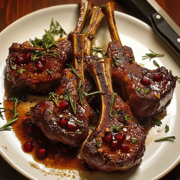 Fancy Pomegranate Lamb Chops – Mini Meal Prep