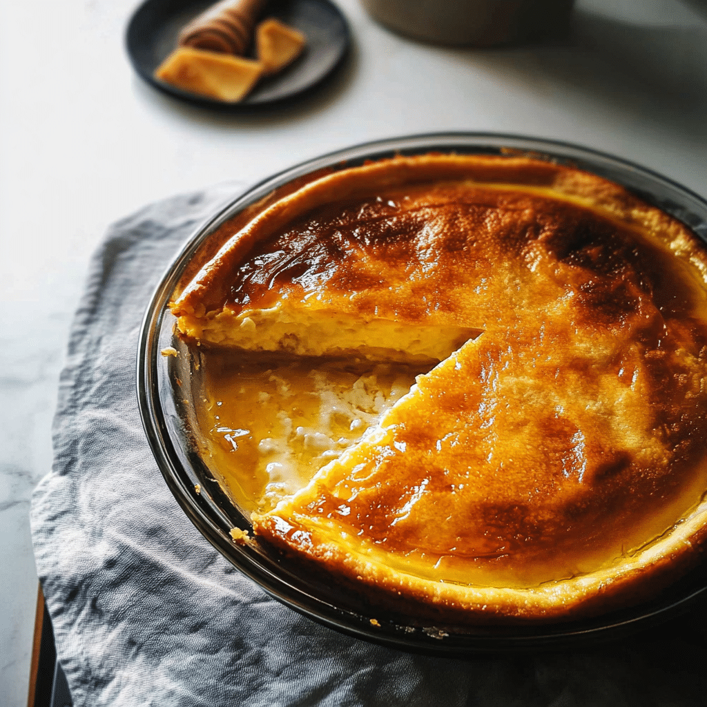 Melopita | Crustless Greek Honey & Cheese Pie – Mini Meal Prep