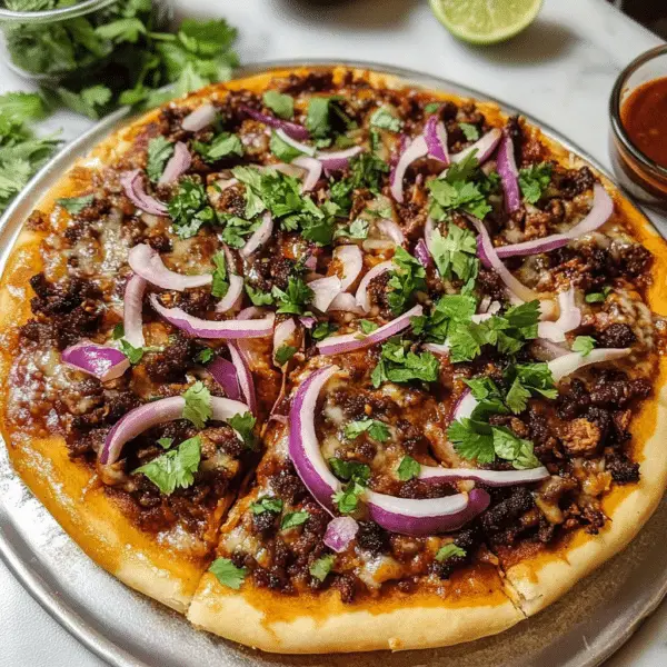 Crispy Birria Pizza