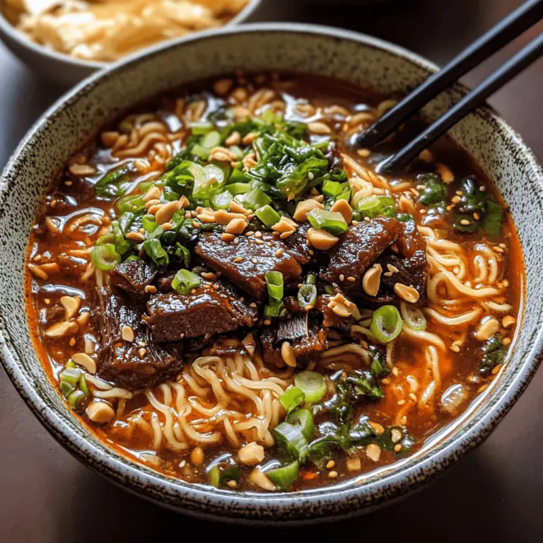 Spicy Short Rib Peanut Ramen – Mini Meal Prep